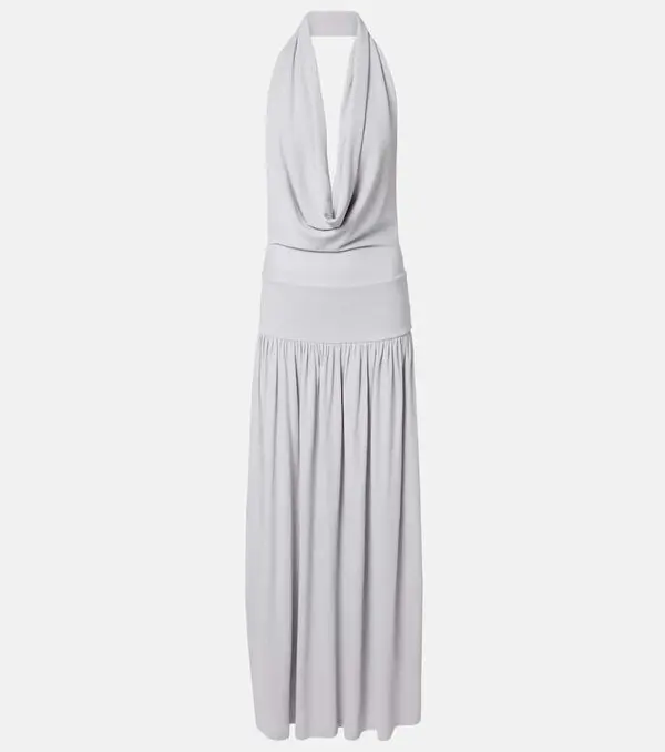 AYA MUSE Spoe Halterneck Maxi Dress