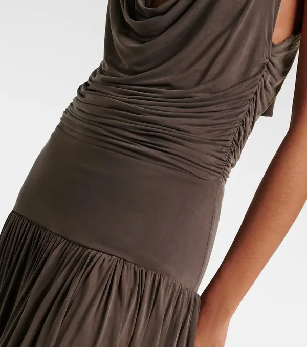 AYA MUSE Alyve Draped Halterneck Maxi Dress