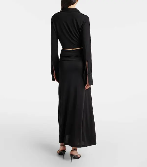AYA MUSE Freya Draped Maxi Skirt