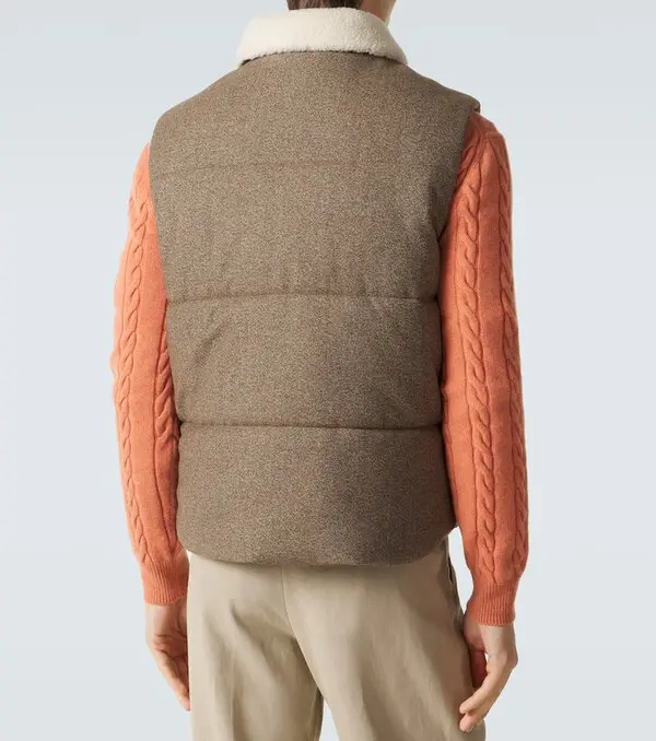 Loro Piana Dug Wool And Cashmere Vest