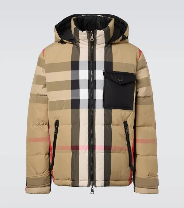 Burberry Reversible Hooded Down Jacket - Beige
