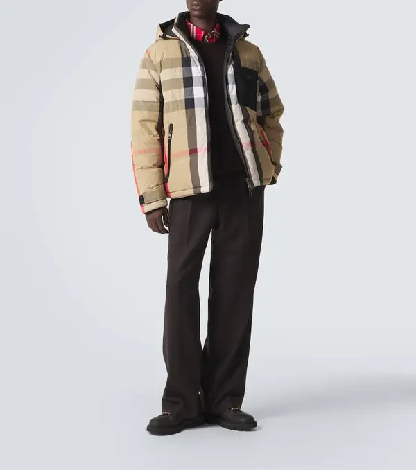 Burberry Reversible Hooded Down Jacket - Beige