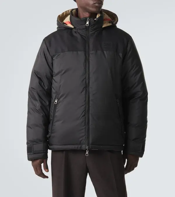 Burberry Reversible Hooded Down Jacket - Beige