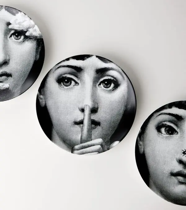 FORNASETTI Tema E Variazioni N.334 Porcelain Wall Plate