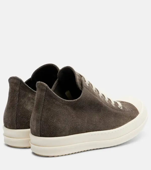 Rick Owens Suede Low-top Sneakers - Grey