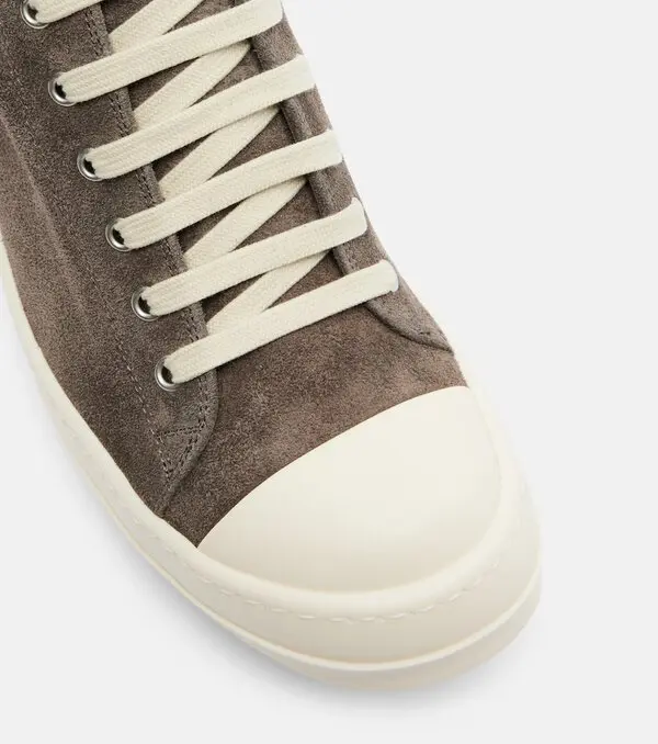 Rick Owens Suede Low-top Sneakers - Grey