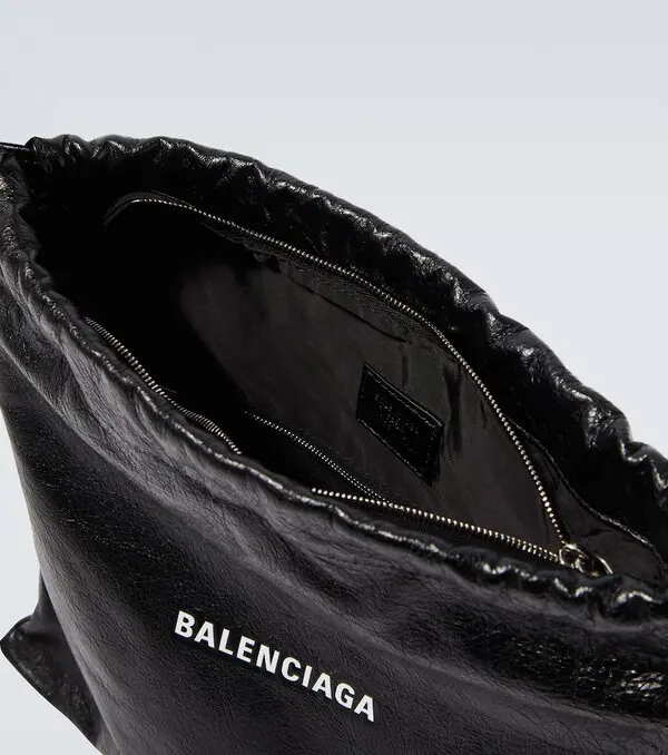 Balenciaga Patent Leather Crossbody Bag - Black