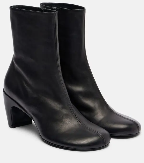 Dries Van Noten 65 Leather Ankle Boots
