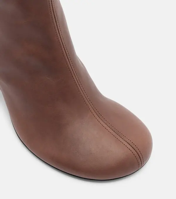 Dries Van Noten 65 Leather Ankle Boots - Brown