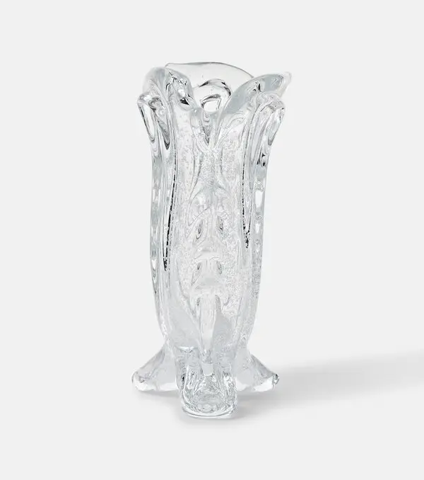 LOUISE ROE S.r. Vintage Drape Glass Vase - Transparent