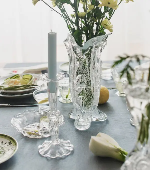 LOUISE ROE S.r. Vintage Drape Glass Vase