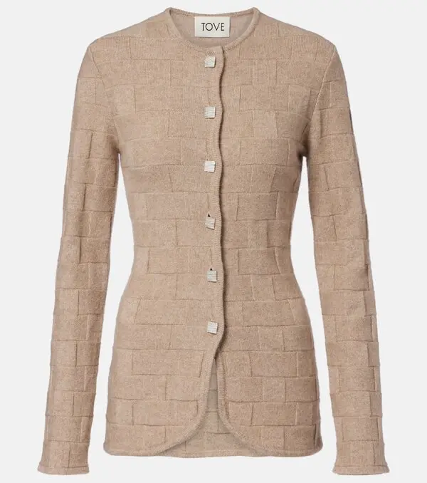 Tove Uma Cashmere Cardigan - Beige
