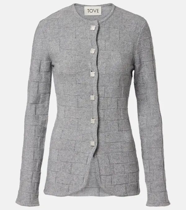 Tove Uma Cashmere Cardigan - Grey