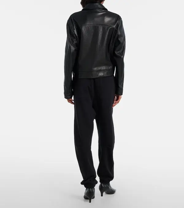 NILI LOTAN Dulce Cotton Sweatpants - Black