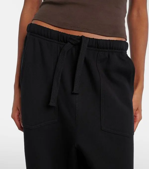 NILI LOTAN Dulce Cotton Sweatpants - Black