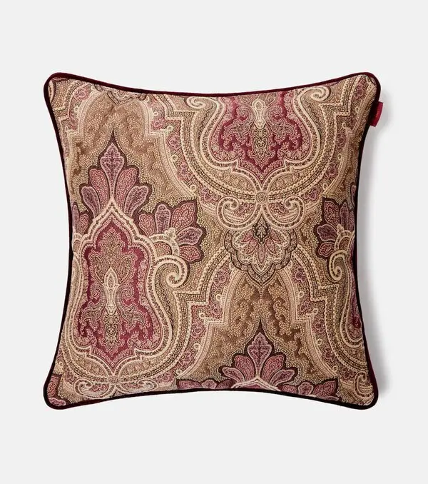 Etro Deosai Paisley Cushion - Multicoloured