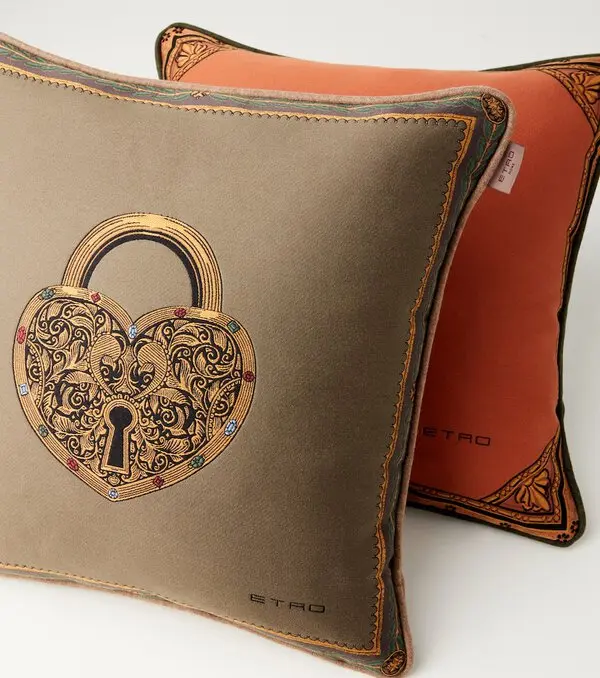 Etro Herald Embroidered Cotton-blend Cushion