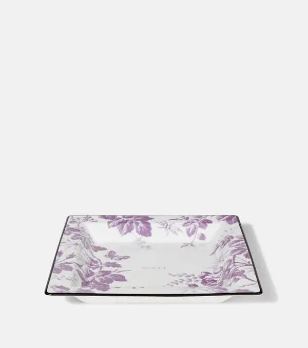 Gucci Herbarium Large Porcelain Trinket Tray - White