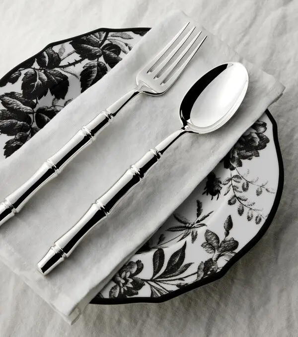 Gucci Set Of 2 -plated Spoons