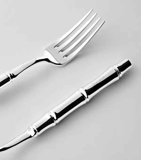 Gucci Bamboo Set Of 2 -plated Forks