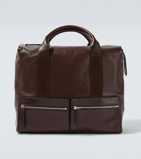 METIER Racer 40 Leather Duffle Bag - Brown