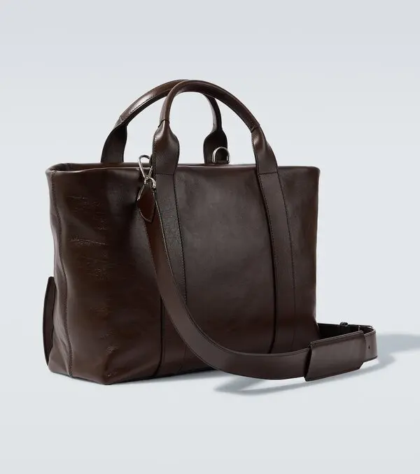 METIER Racer 40 Leather Duffle Bag - Brown
