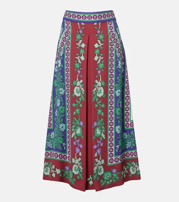 La DoubleJ Santa Monica Printed Midi Skirt