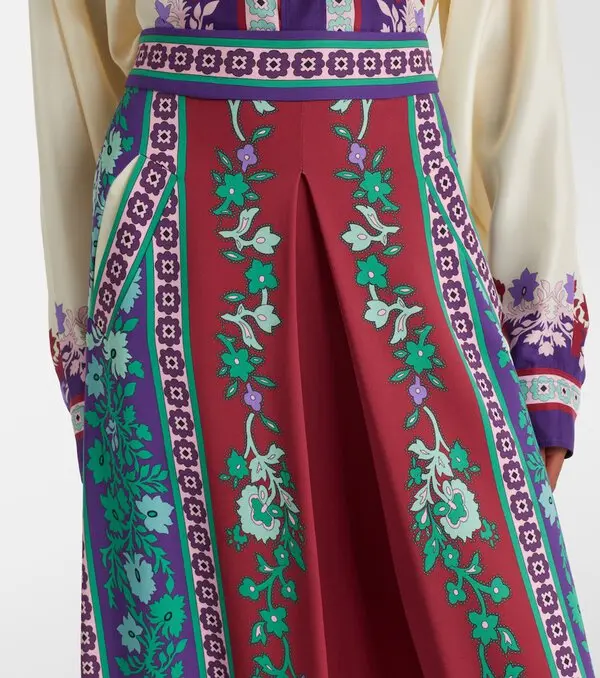 La DoubleJ Santa Monica Printed Midi Skirt - Multicoloured