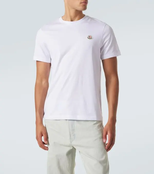 Moncler Set Of 3 Cotton Jersey T-shirts - Multicoloured