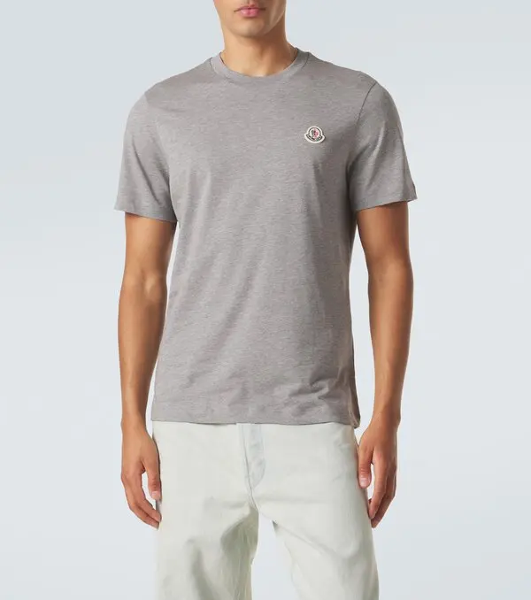 Moncler Set Of 3 Cotton Jersey T-shirts - Multicoloured