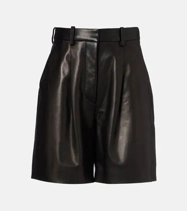 JOSEPH Suze Leather Shorts