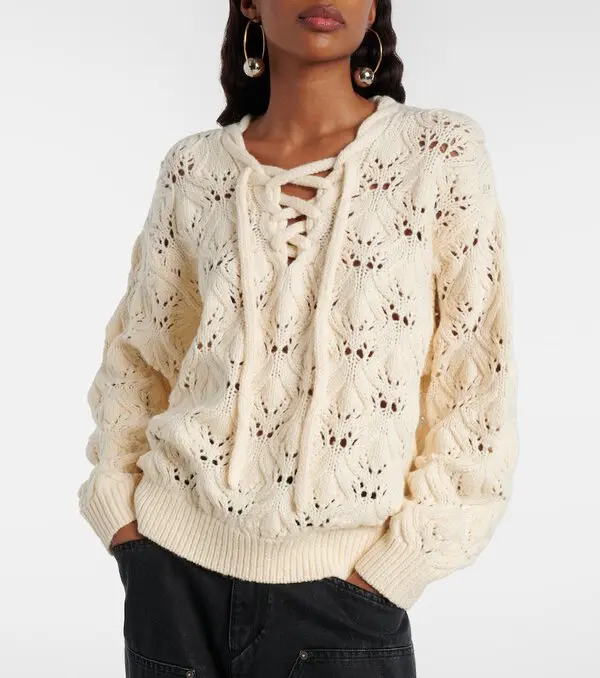 MARANT ETOILE Wendy Wool-blend Sweater - White