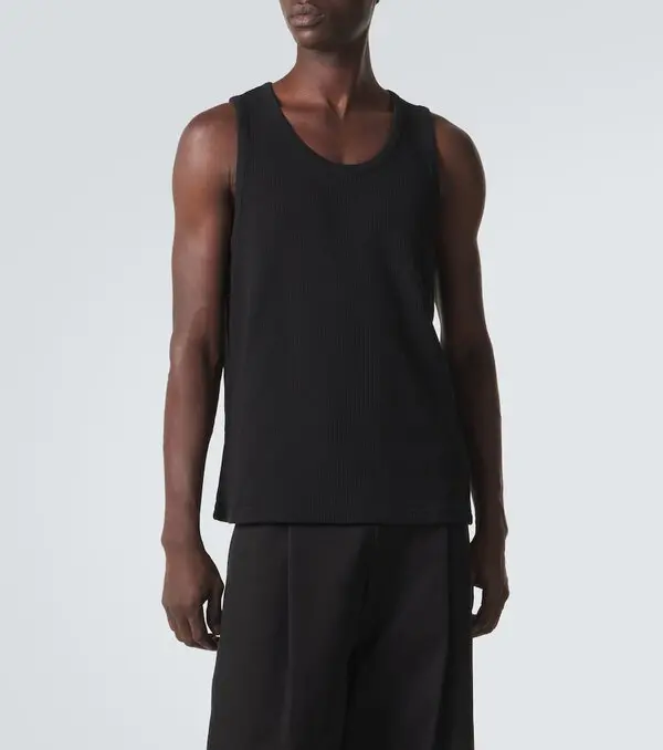 Studio Nicholson Razim Cotton Jersey Tank Top - Black