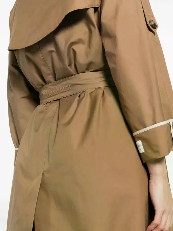 Max Mara Notched Lapel Belted Trench Coat