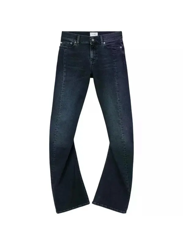 HAIKURE Gery Five-pocket Flare Leg Jeans