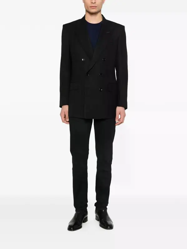 TOM FORD Double-breasted Pinstripe Blazer