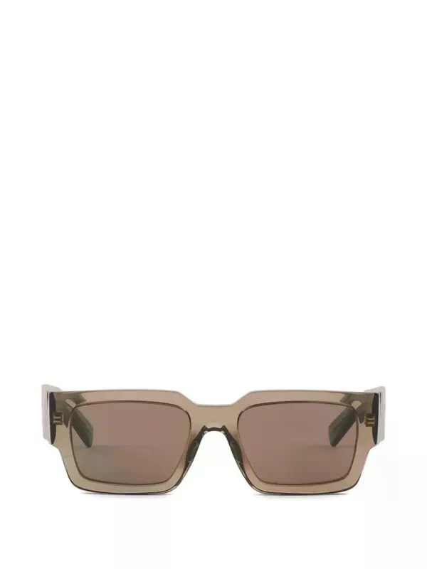 Prada Symbole Square-frame Sunglasses - Brown