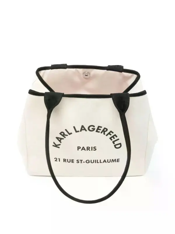 Karl Lagerfeld Logo-print Tote Bag - Neutrals