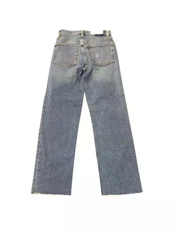 RE/DONE Distressed Five-pocket Jeans