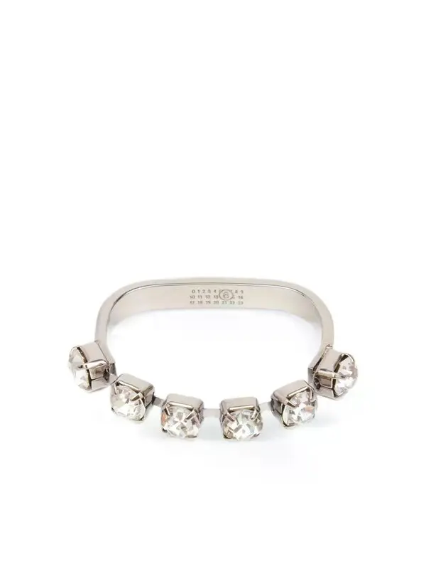 MAISON MARGIELA Crystal-embellished Ring - Silver