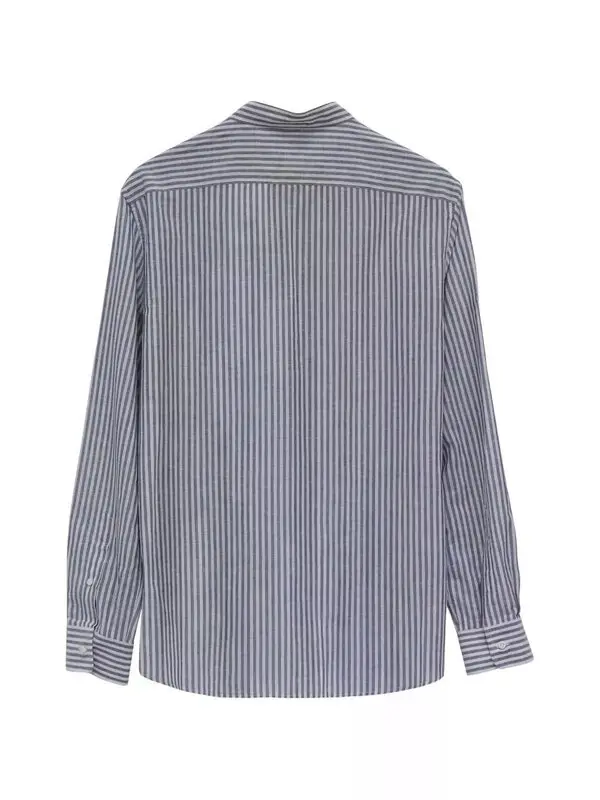 Brunello Cucinelli Striped Linen Button-down Shirt