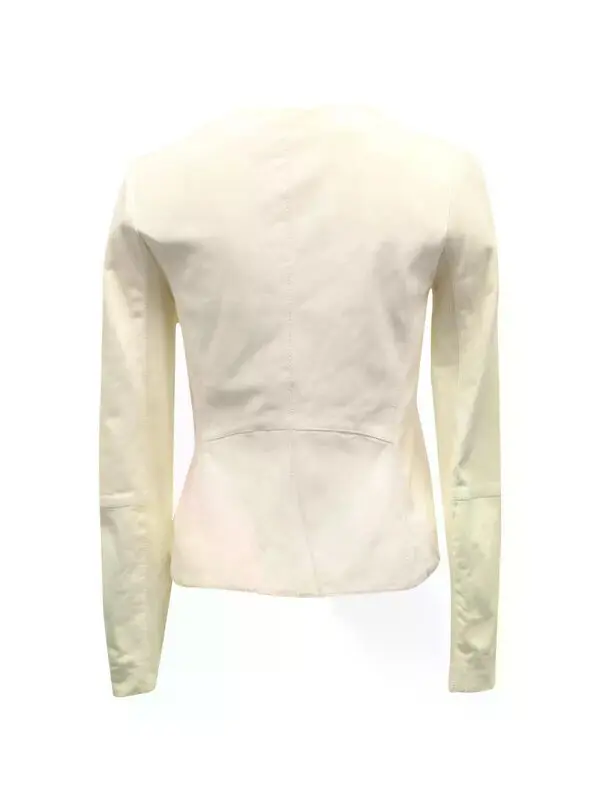 Vince Leather Collarless Jacket