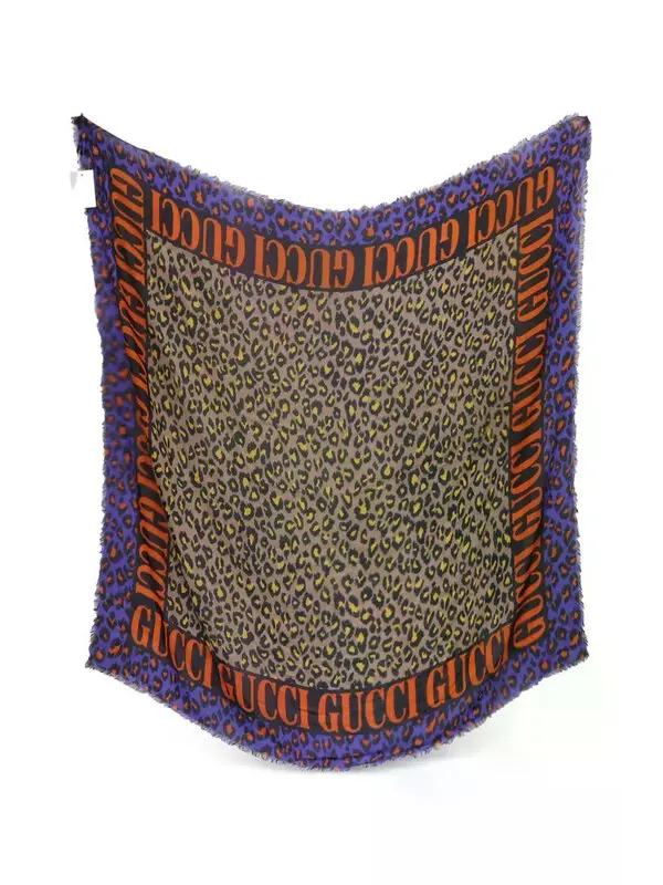 Gucci Leopard-print Scarf
