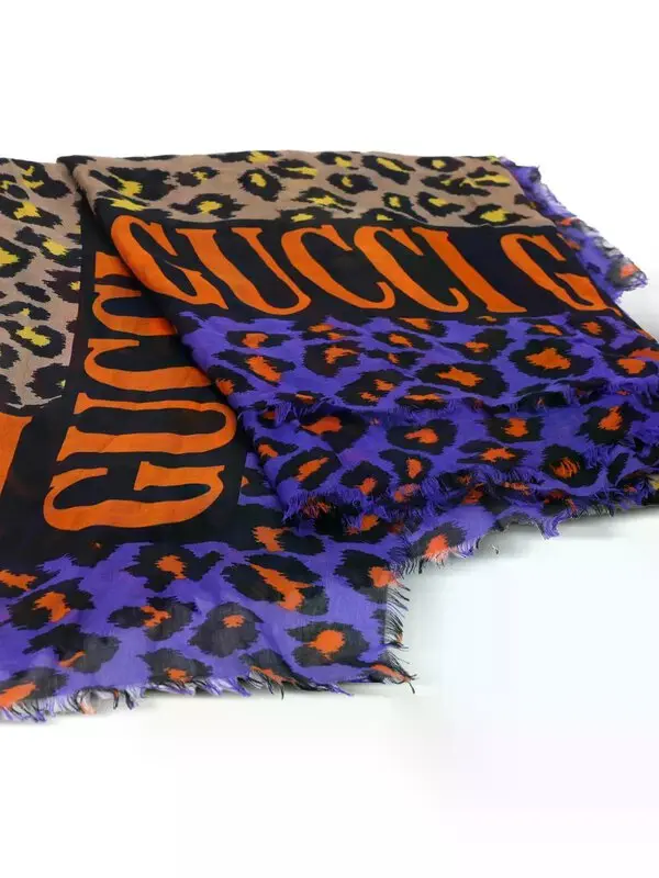 Gucci Leopard-print Scarf