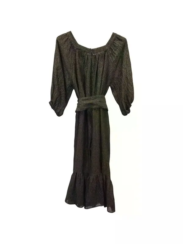 Lisa Marie Fernandez Shimmering Belted Jumpsuit
