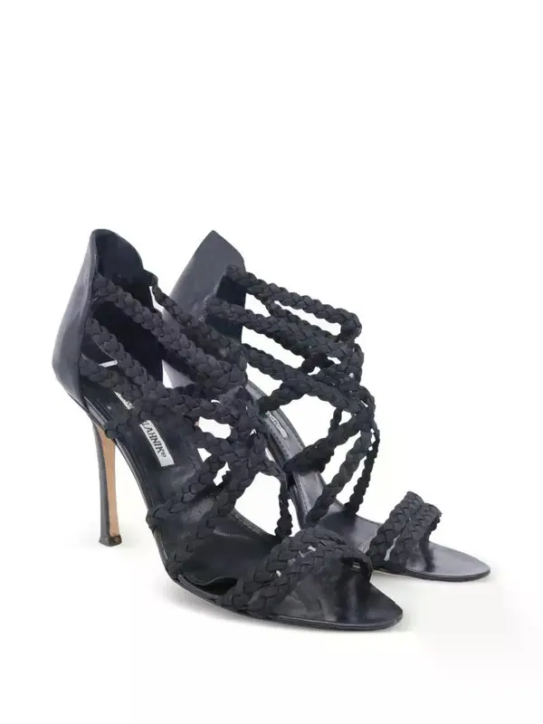 Manolo Blahnik Braided Gladiator Sandals