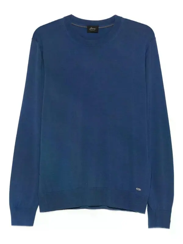 Brioni Long-sleeve Crew-neck Sweater - Blue