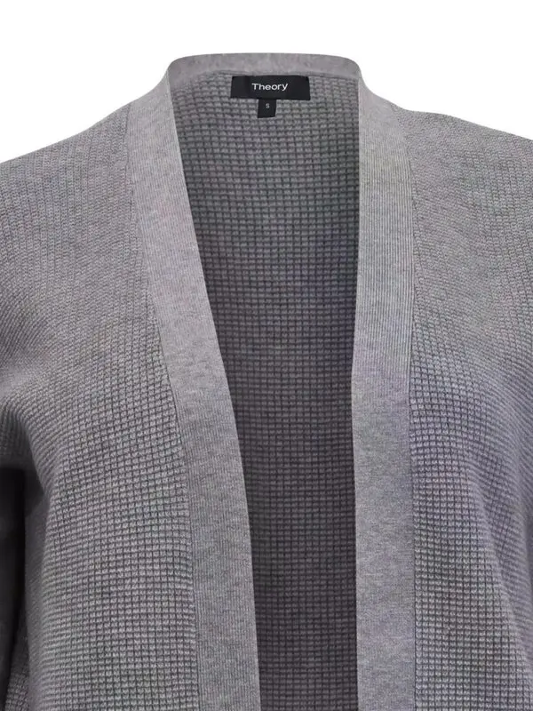 Theory Open Front Rib-knit Cardigan