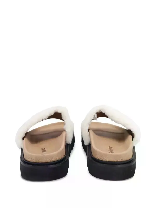 Iris & Ink Poppy Faux-shearling Slides