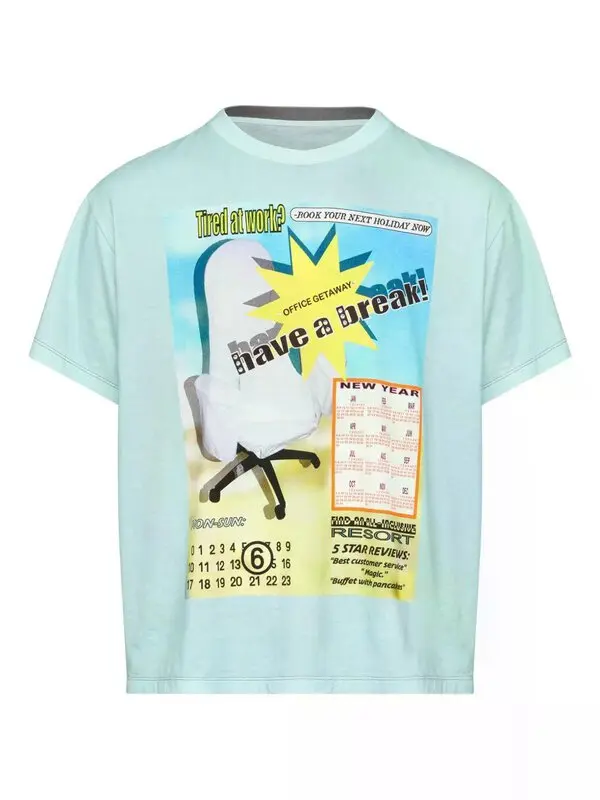MAISON MARGIELA Crew-neck T-shirt - Blue